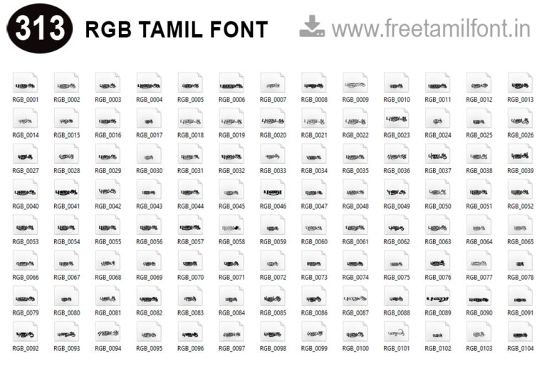 RGB Tamil 315 Font Zip Free Download